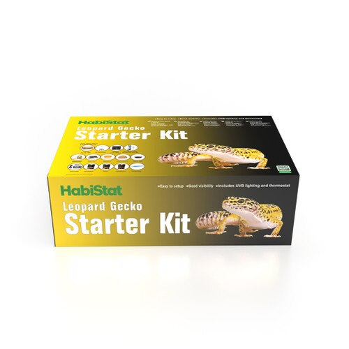 HabiStat Black Leopard Gecko Starter Kit | Monkfield Reptile
